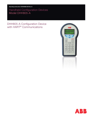 9.2.2 Non Incendive FM Us and Canada Approved. ABB DHH805-A | Manualzz