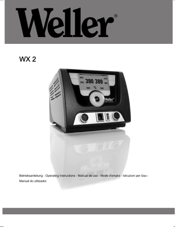 Weller WX2 Manual de usuario | Manualzz