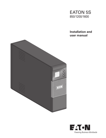 Eaton 5S 1200, 5S 1600, 5S 850 Installation And User Manual | Manualzz