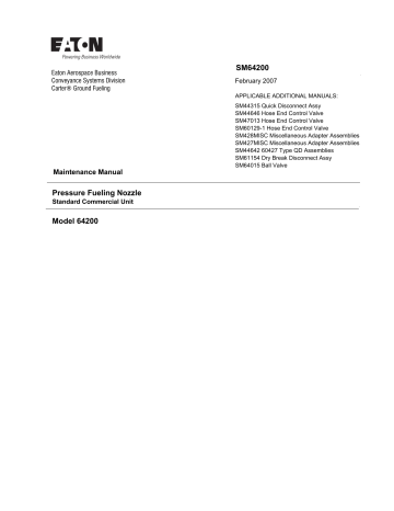 Eaton Carter 64200 Maintenance Manual | Manualzz