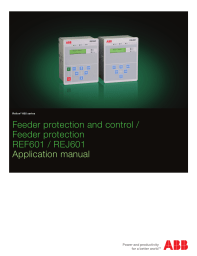 ABB REJ601 - Product Manual, Applications Manual