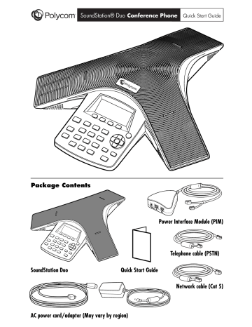 Polycom SoundStation Quick Start Guide | Manualzz