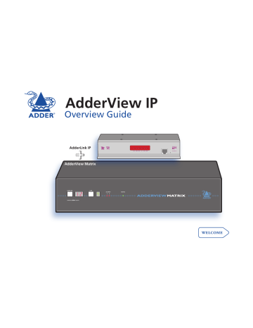 ADDER AdderView IP Overview Manual | Manualzz