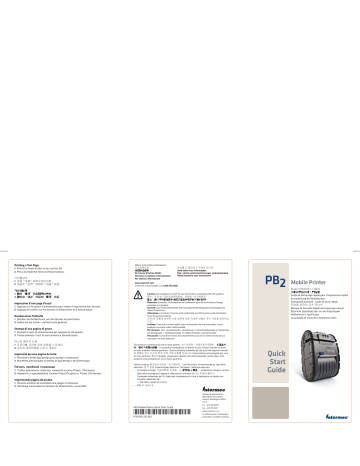 Intermec PB2 Series Quick Start Manual | Manualzz