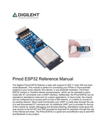 Digilent Pmod ESP32 Reference Manual | Manualzz