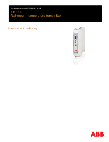 ABB TTH200, TTR200 Operating | Manualzz