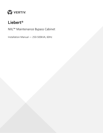 Liebert NXL Installation Manual | Manualzz