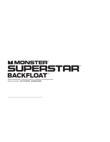 Monster SUPERSTAR BACKFLOAT Manual And Warranty | Manualzz