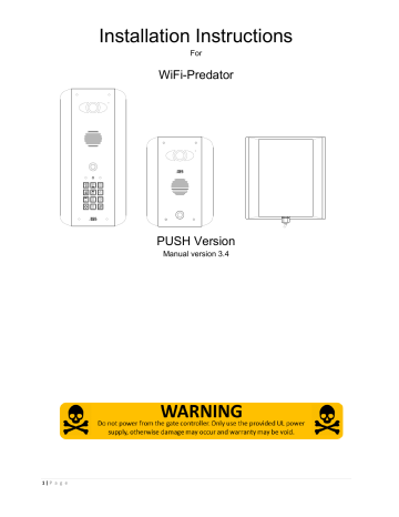 AES WiFi Predator Installation Instructions Manual | Manualzz