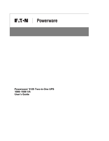 Eaton Powerware 5125 User Manual | Manualzz