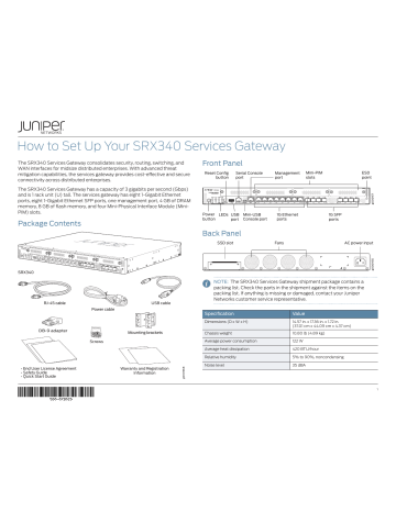 Juniper SRX340 How To Set Up | Manualzz