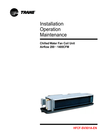 Trane HFCF-SVX01A-EN Installation Operation & Maintenance | Manualzz