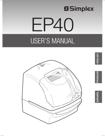 Simplex EP40 User Manual | Manualzz