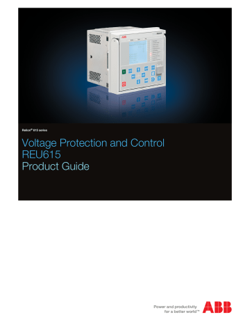 ABB REU615 Product Manual | Manualzz
