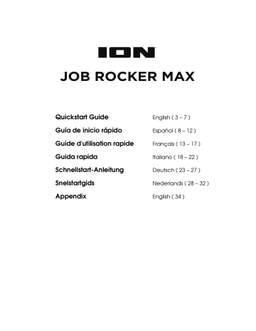 ION Job Rocker Max Quick Start Manual | Manualzz