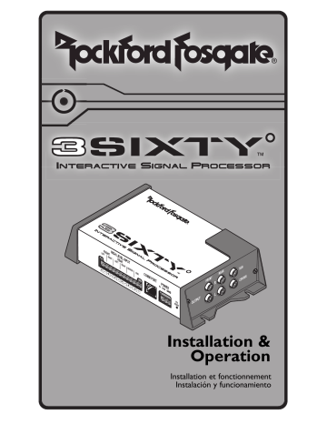 Rockford Fosgate 3Sixty Installation & Operation Manual | Manualzz