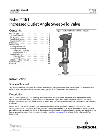 Fisher 461 Instruction Manual | Manualzz