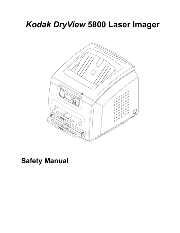 Kodak Dryview 5800 Safety Manual | Manualzz