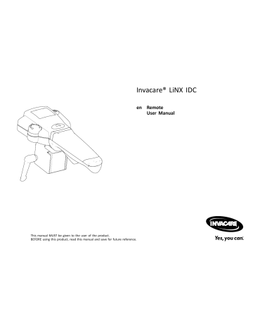 Invacare LiNX IDC User Manual | Manualzz
