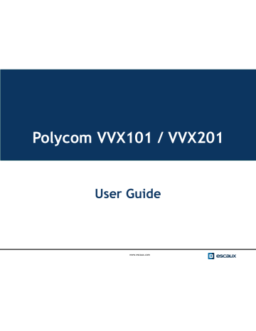 Polycom VVX 101, VVX 201 User Manual | Manualzz