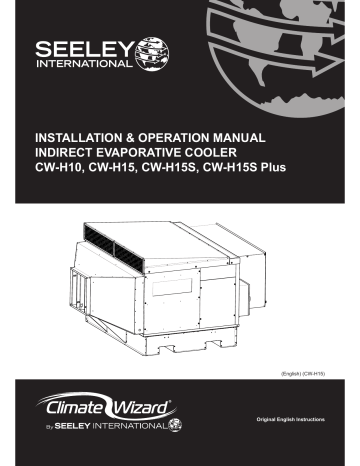Seeley Climate Wizard CW-H15 Installation & Operation Manual | Manualzz