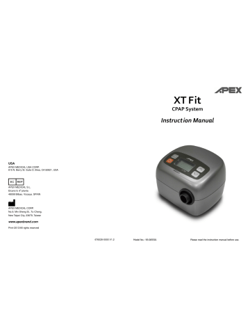 Apex Digital XT Fit Instruction manual | Manualzz