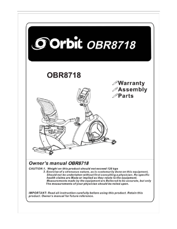 Orbit OBR8718 Owner's Manual | Manualzz