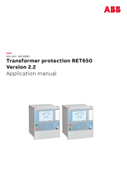 ABB ret650 - Product Manual, Applications Manual, Technical manual