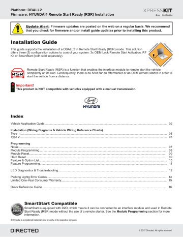 Directed Xpresskit DBALL2 Installation Manual | Manualzz