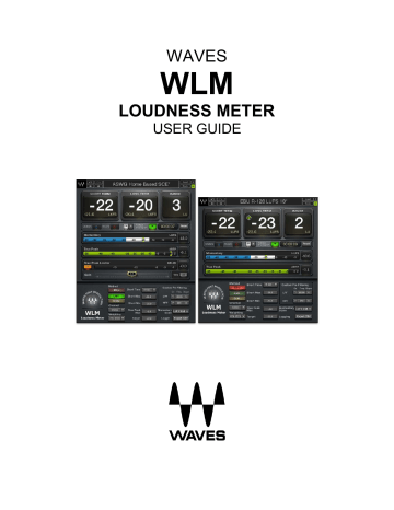 Waves WLM Plus Loudness Meter Owner's Manual | Manualzz