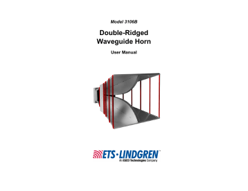 ETS-Lindgren 3106B Antenna Owner's Manual | Manualzz