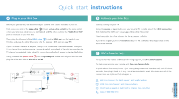 Cox Mini Box Receiver User Guide | Manualzz