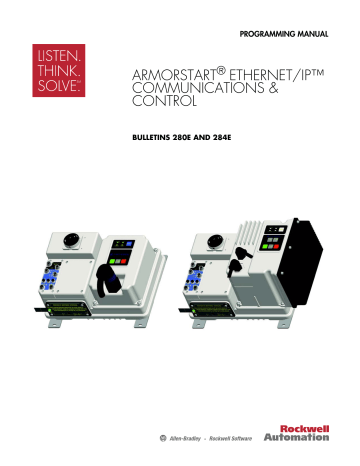 Rockwell Automation ARMORSTART Programming Manual | Manualzz