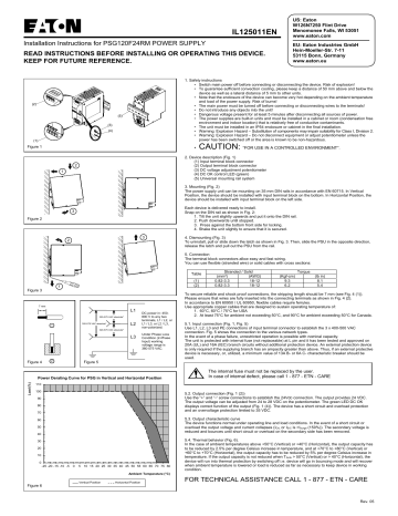 Eaton PSG120F24RM Installation Instructions | Manualzz