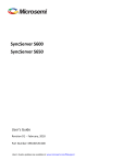 Microsemi SyncServer S600, SyncServer S650 User Manual | Manualzz