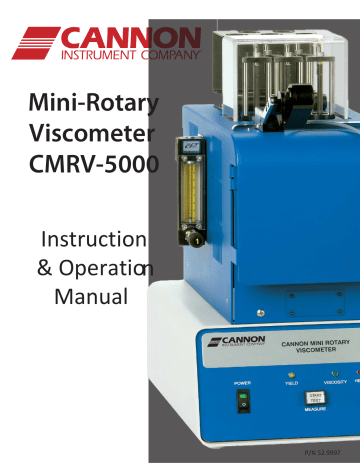 Cannon CMRV-4500, CMRV-5000 Instruction & Operation Manual | Manualzz