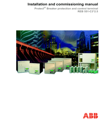 ABB REB 551-C3*2.5 Installation And Commissioning Manual | Manualzz