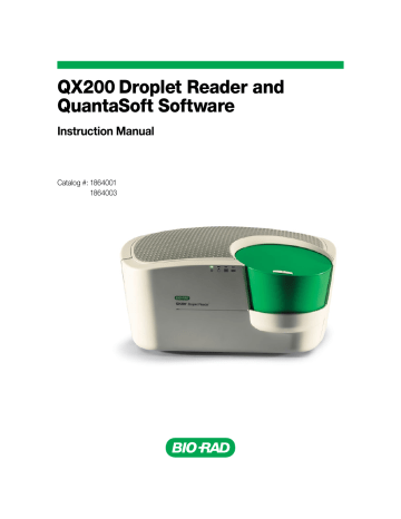 BIO RAD QX200 Instruction Manual | Manualzz