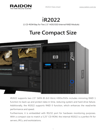 Raidon iR2022 Datasheet | Manualzz