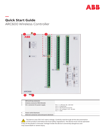 ABB ARC600 Quick Start Guide | Manualzz