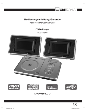 Clatronic dvd 655 Owner Manual | Manualzz