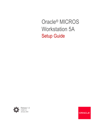 Oracle MICROS Workstation 5A Setup Manual | Manualzz