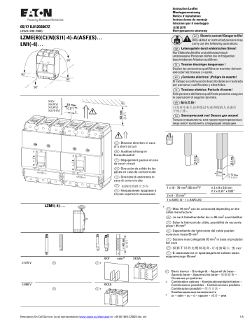 Eaton LZME Series Instruction Leaflet | Manualzz