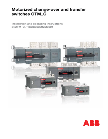 ABB OTM C Series Installation And Operating Instructions Manual | Manualzz