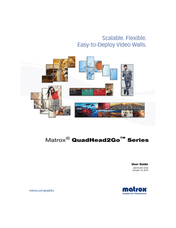 Matrox QuadHead2Go Series User Manual | Manualzz