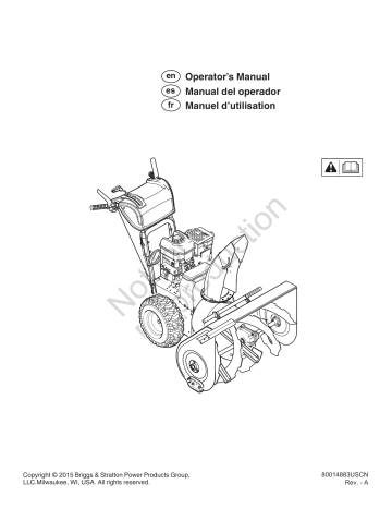 Simplicity 1696645-00, 1696236-02, SNOWTHROWER, DUAL-STAGE, NON-BRANDED, 1696563-01 Manual de ...