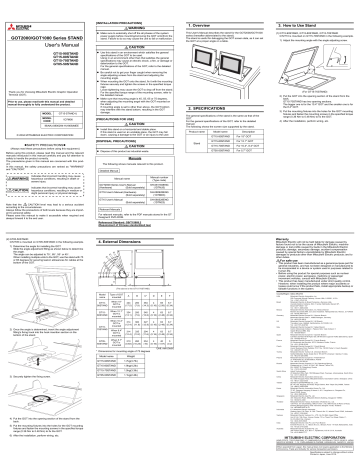 Mitsubishi Electric GOT2000/GOT1000 Series STAND User Manual | Manualzz
