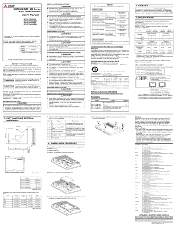 Mitsubishi Electric GOT2000/GOT1000 Series Bus User Manual | Manualzz