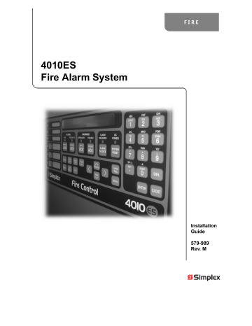 Simplex 4010ES Installation Manual | Manualzz