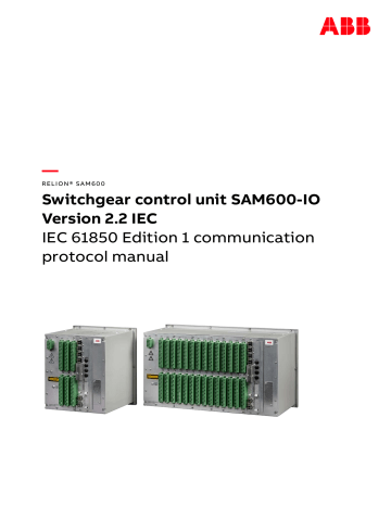 ABB Relion SAM600-IO Protocol Manual | Manualzz
